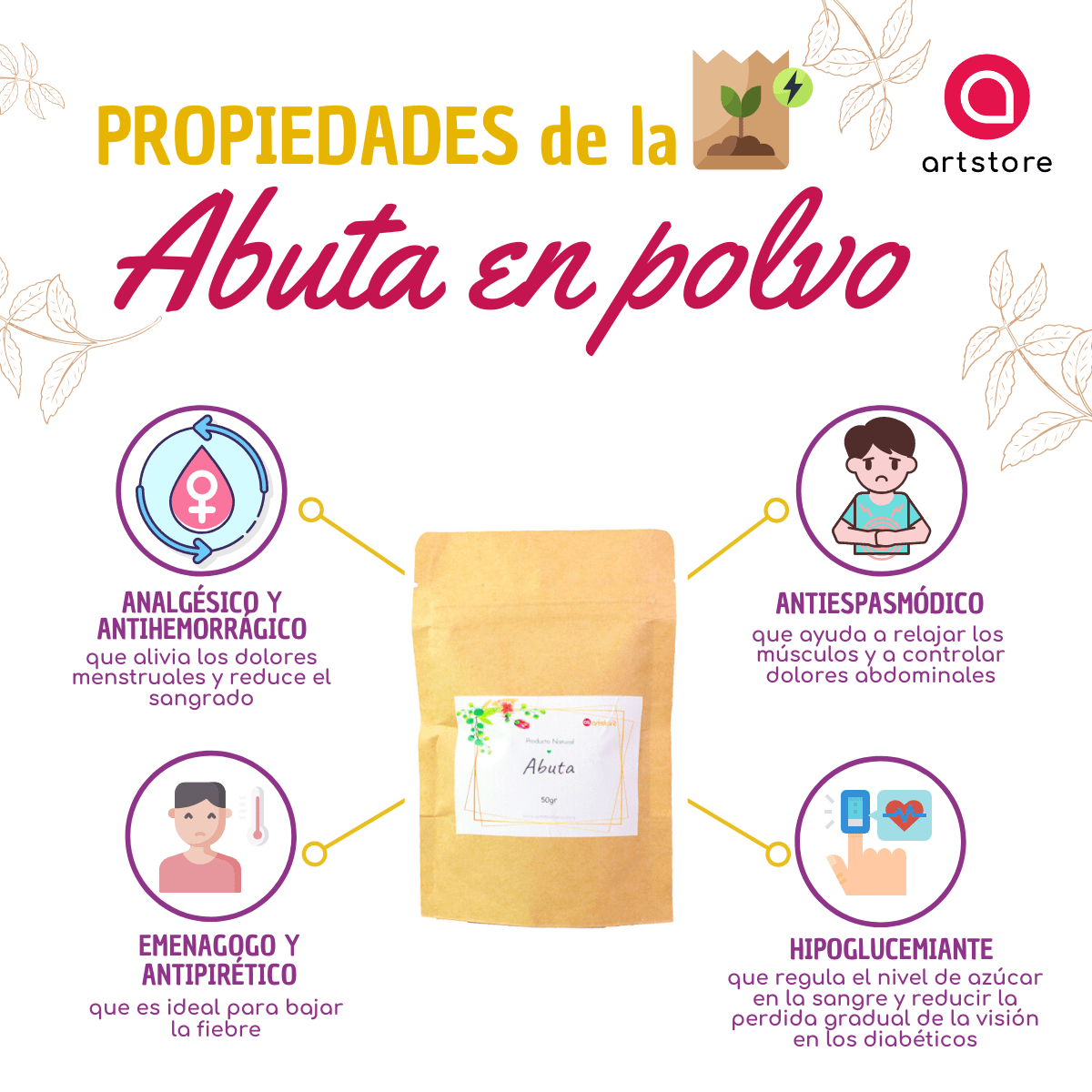 Abuta en polvo 50 gramos | Artstore Perú