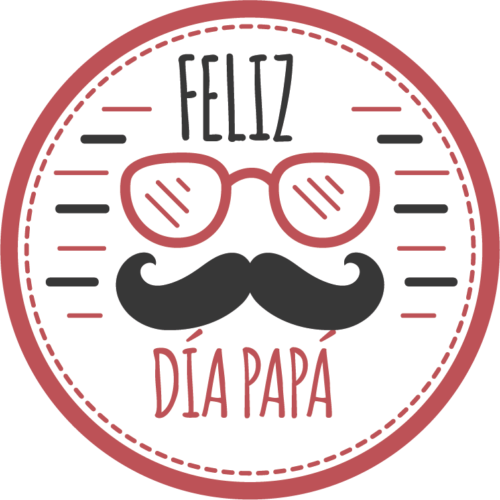 Sticker circular Feliz dia Papá | Artstore Perú